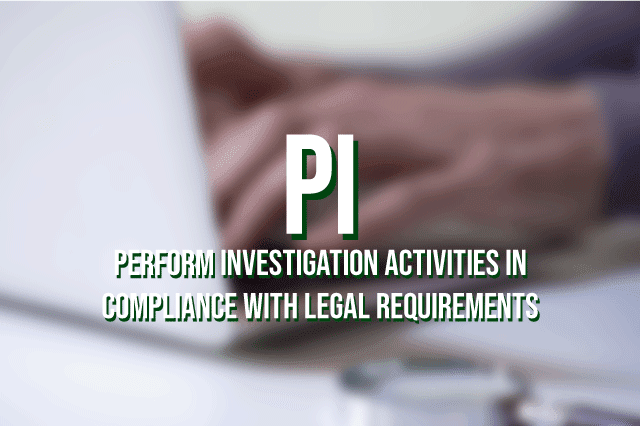 Private Investigation - KnowledgeTree Security Training Centre
